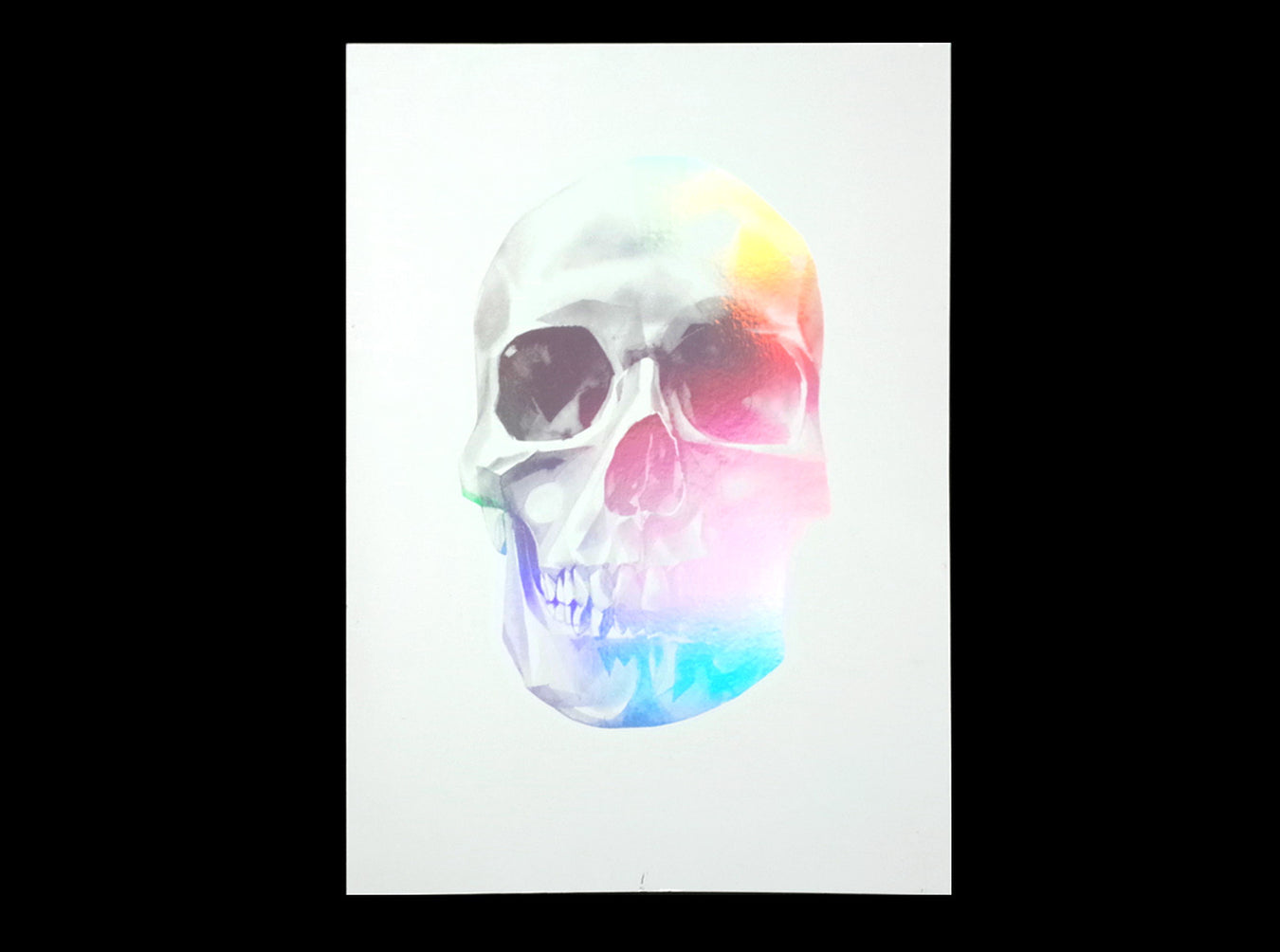 'Skull 03' Holographic Screen Print | Artist Proof – ShopVon